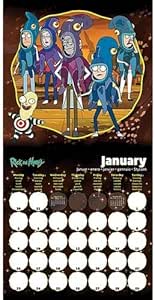 Amazon.com: Rick And Morty Calendar 2023 - Month to a View Planner 30cm ...