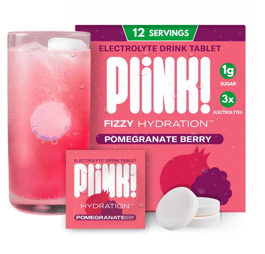 Amazon.com: Plink! Fizzy Electrolyte Drink Tablets for Daily Hydration ...