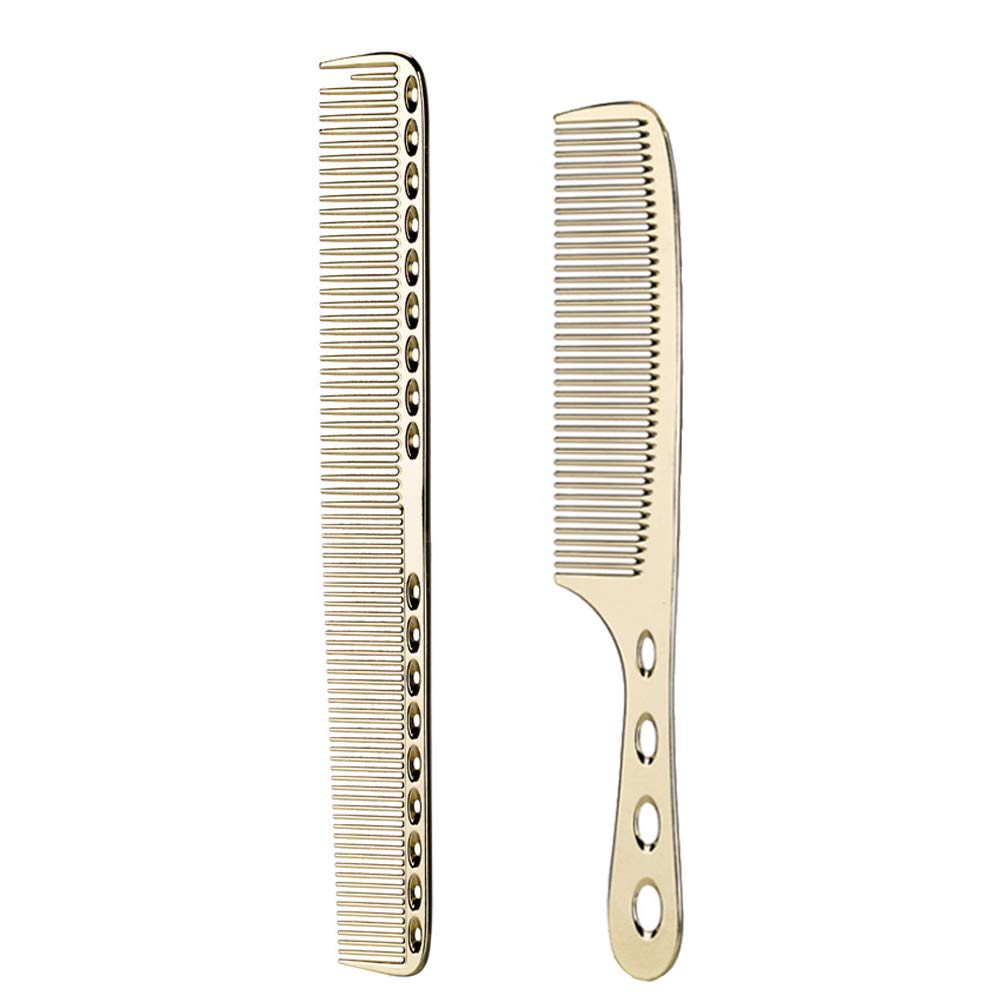 Amazon.com : 2 pcs Stainless Steel Hair Combs Anti Static Styling Comb ...