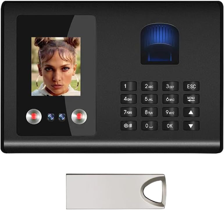 Time Clock for Employees, Attendance Machine Face Recognition Time ...
