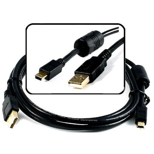 Gold-Series USB to Mini-B 5-Pin Transfer Cable with Ferrite Core ...