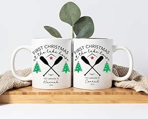 Amazon.com: Lake House First Christmas Mug 2025, Personalized Family ...