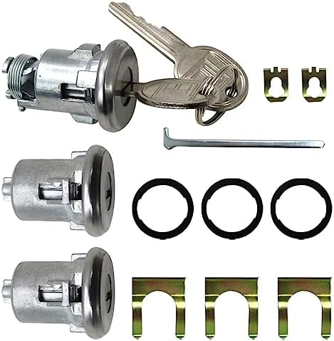 Amazon.com: 654394765282 Door Lock Cylinder & Keys Door Trunk Key Set ...