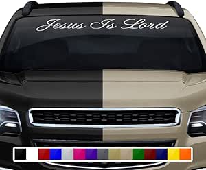 Amazon.com: Sticky Creations Jesus is Lord Decal Sticker Windshield ...
