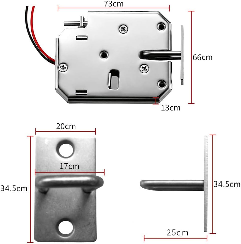Electric Lock DC 12V Electromagnetic Lock Door Cabinet Drawer ...