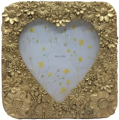 Amazon.com - Cute Picture Frame with Heart Shape,Hand-Crafted Resin ...
