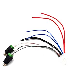 Amazon.com: 10 Pin Power Input Wire Harness With RCA Connector For Dual ...