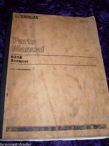 Caterpillar 631E Scraper OEM Parts Manual: Caterpillar 631E: Amazon.com ...