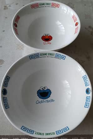 Amazon.co.jp: Sesame Street Elmo, Cookie Monster Bowl, Ramen : Home ...