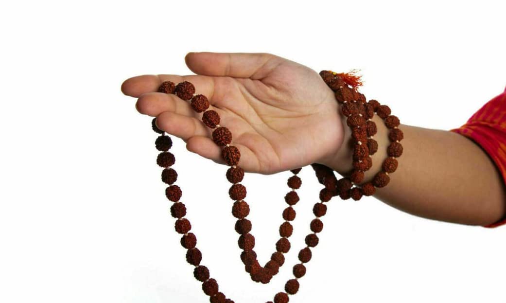 Rudraksha Mala 108 Beads Jaap Rudraksha Mala 108 + 1 Beads Original ...