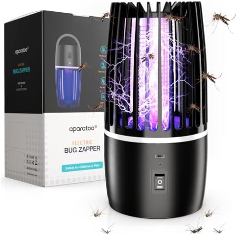 Electric Fly Catcher, Portable Bug Zapper, 4000mAh Rechargeable ...