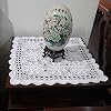 Amazon.com: Damanni White Cotton Handmade Crochet Lace Table Cloth ...