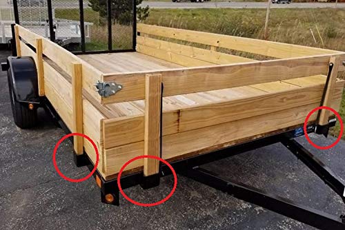 Snapklik.com : AA Heavy Duty Weld On 2x4 Steel Stake Pockets For ...