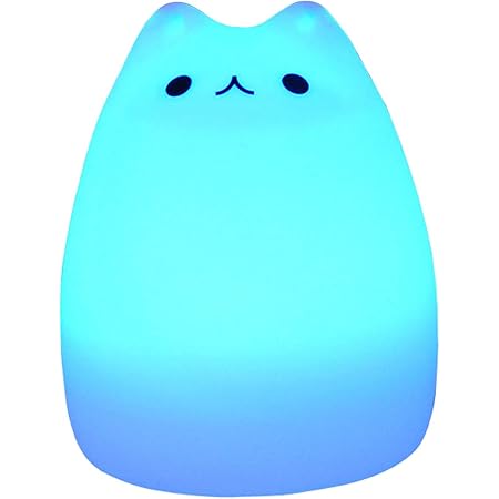 Amazon.com: Cat Lamp, NeoJoy Remote Control Silicone Kitty Night Light ...