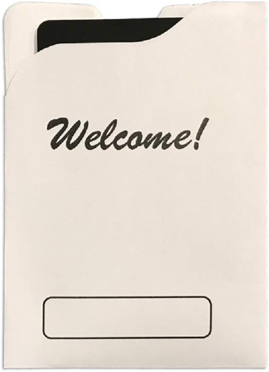 Hotel Supplies, Welcome Hotel Key Card Holder, White Hotel Room Key ...