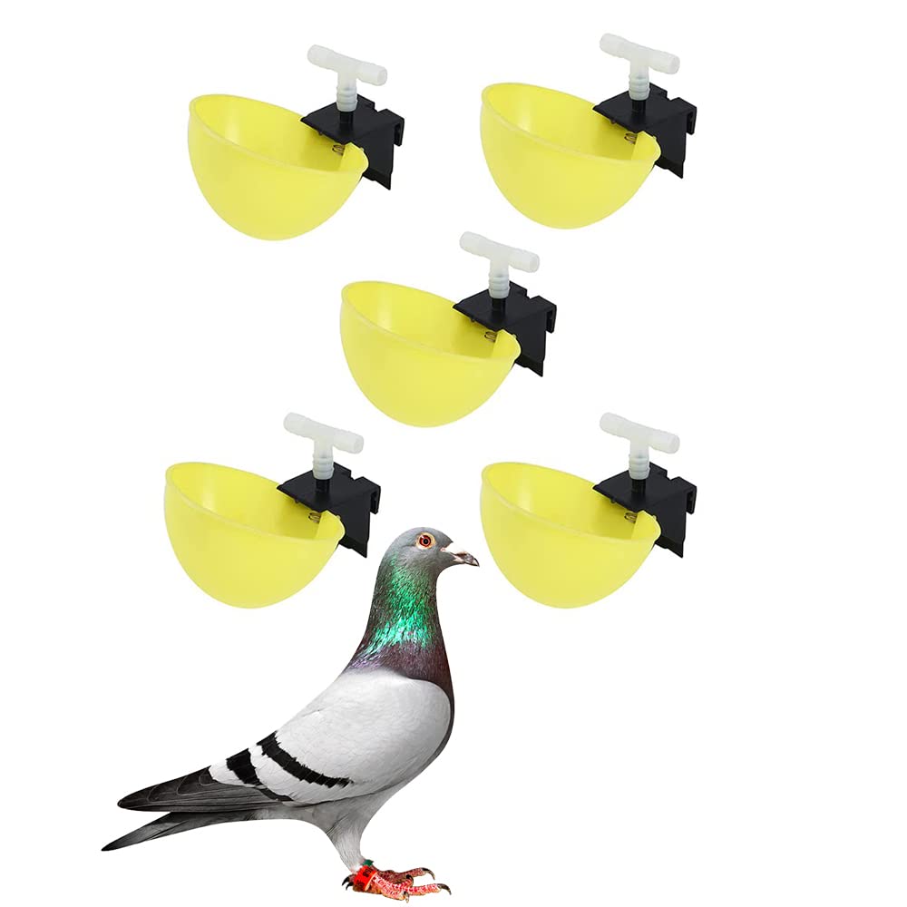 CJ Farms-Automatic Bird Drinker Pack of 5 Ideal for Pigeon Quail and ...
