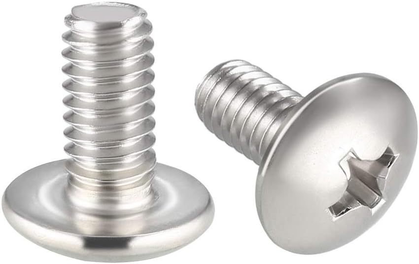 sourcing map M4 x 8mm Stainless Steel Phillips Pan Head Machine Screws ...