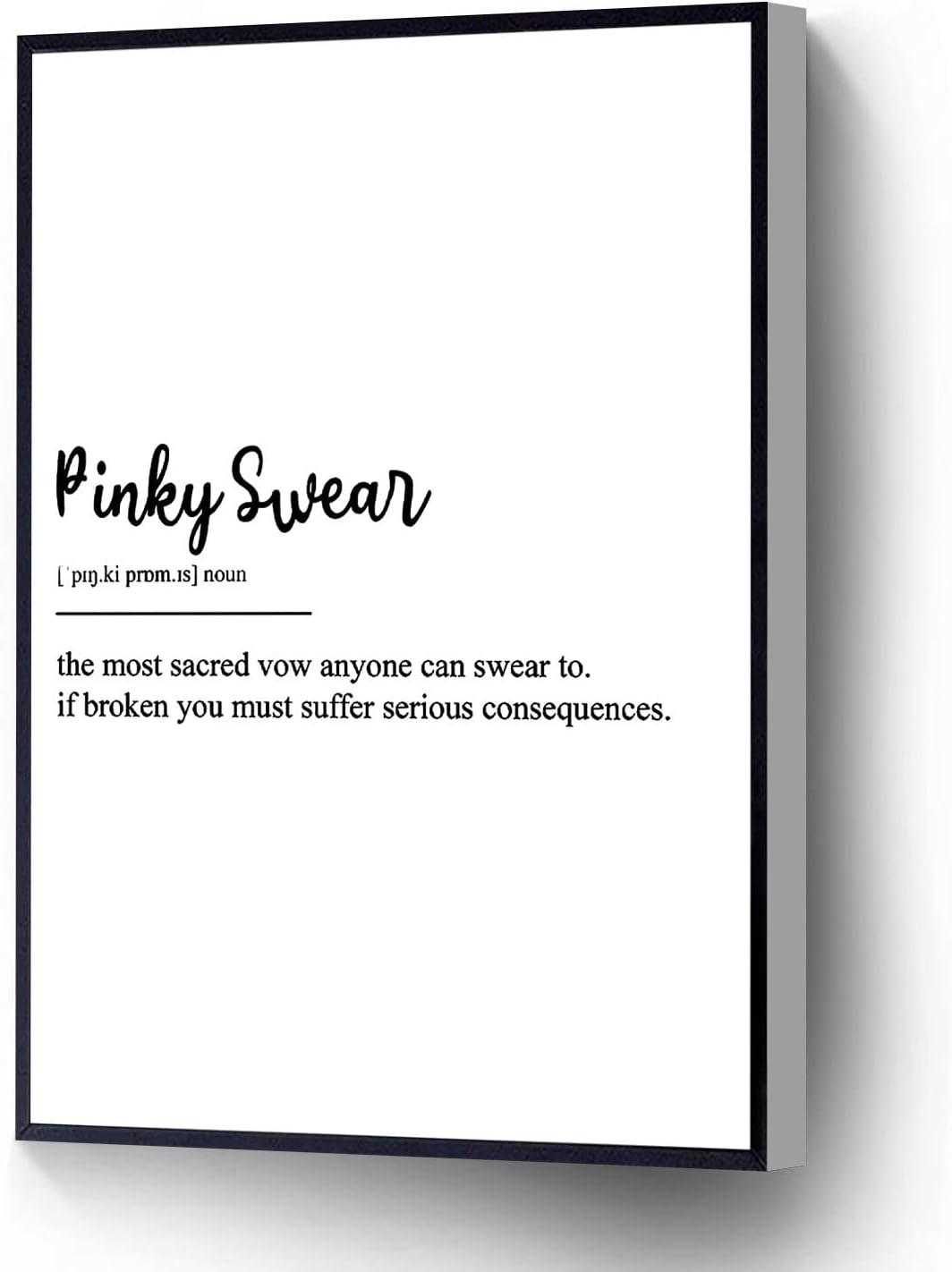 Amazon.com: RCVTVPV Pinky Promise Canvas Wall Art Pinky Swear ...