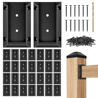 Eapele 30PCS Deck Railing Bracket Connectors for 2x4 Railing Wood Post ...
