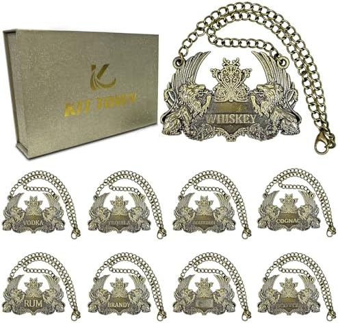 Amazon.com: Decanter Tags Copper Liquor Decanter Label Set of 9 for ...