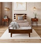 Amazon.com: Bme Caden 15'' Bed Frame with Adjustable Headboard - Mid ...