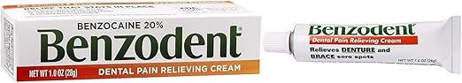 Amazon.com: Benzodent Dental Pain Relieving Cream Topical Anesthetic, 1 ...
