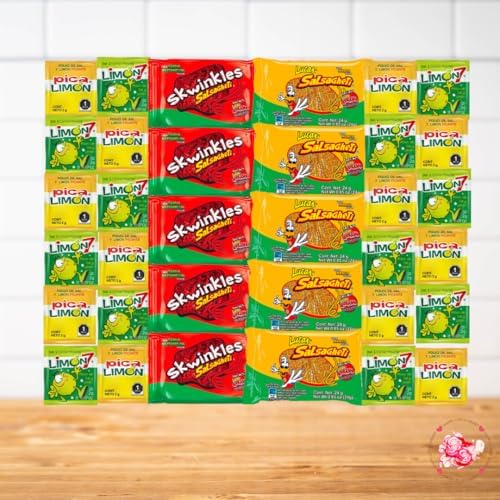 Amazon.com: Mexican Candy Variety Pack - 112-Count Mix: 50 Pica Limon ...