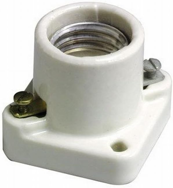 Leviton 8875 Medium Base, One-Piece, Keyless, Incandescent, Unglazed ...