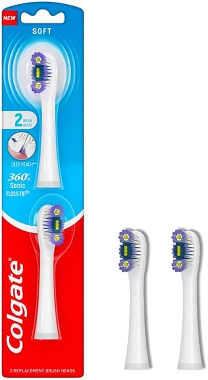 COLGATE - Colgate Sonic Refill 360° Medium Battery Toothbrush Head ...