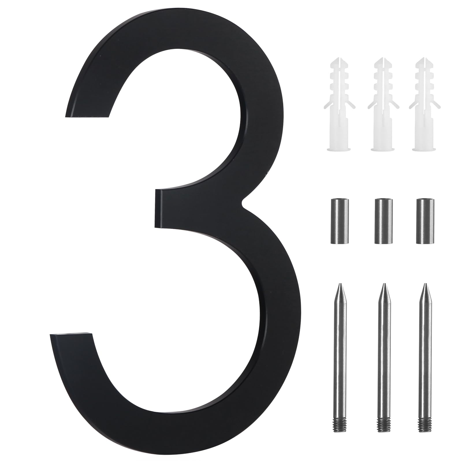 Amazon.com: 10 Inch Address Numbers For House, Floating House Numbers ...