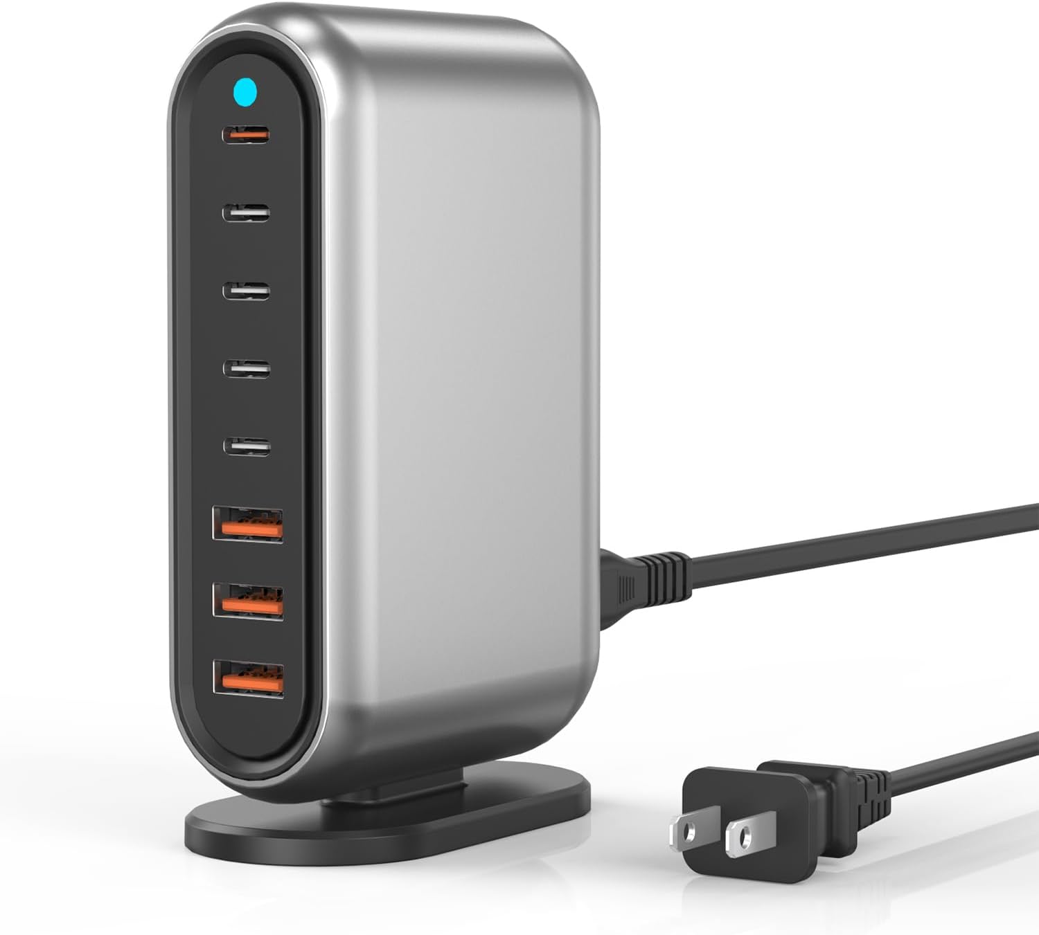 Amazon.com: USB C Charger Block, 180W GaN 8-Port Fast Charging Station Hub for iPhone 15 14 13 ...