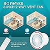 Amazon.com: HG Power 6 Inch Reversible Exhaust Fan with Remote Control ...