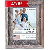 Amazon.com: Farmhouse Style Rustic Picture Frame - Reclaimed Wood Photo ...