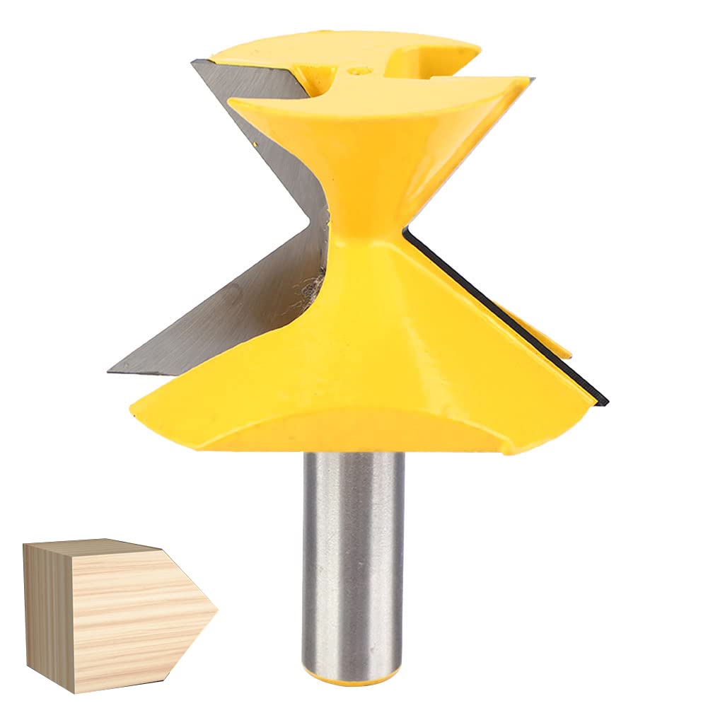 Oumefar Router Bit Crown Molding Bit, 1/2" Shank 52 Degree X 38 Degree ...