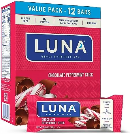 Amazon.com: LUNA Bar - Chocolate Peppermint Stick - Gluten-Free - Non ...