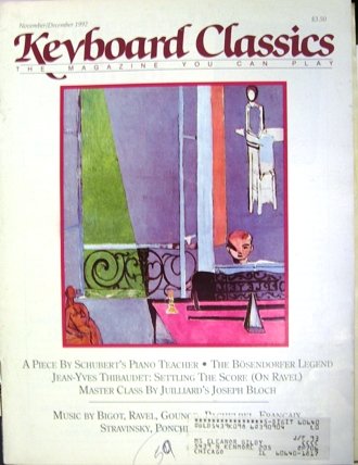 Keyboard Classics: The Magazine You Can Play (November/December 1992 ...