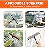 Amazon.com: 2 in1 Window Squeegee for Car, Window Cleaner with 16inch ...