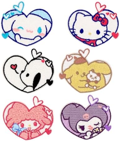 Amazon.com: Mubal 15pcs Cute Cartoon Kids Embroidered Patches, Sew/Iron ...