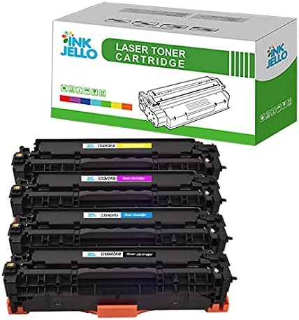 InkJello Compatible Toner Cartridge Replacement for HP Colour LaserJet ...