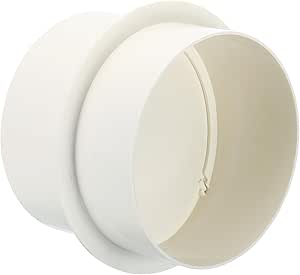 PATIKIL 6 Inch Backdraft Damper, PVC Ducting Hose Airflow Insert ...