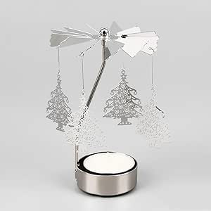 Amazon.com: Spinning Tea Light Candle Holder, Rotary Tealight Display ...