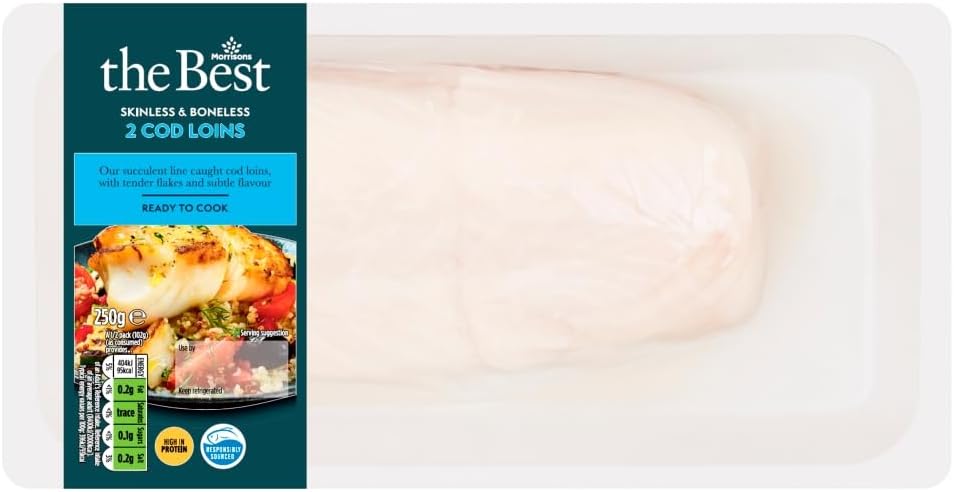 Morrisons The Best 2 Cod Loins, 250g : Amazon.co.uk: Grocery