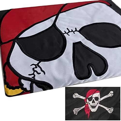 Amazon.com: Pirate Flag 3x5 Outdoor Double Sided 3 Ply-Vivid Color ...