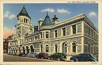 U.S. Post Office Augusta, Maine ME Original Antique Postcard at Amazon ...
