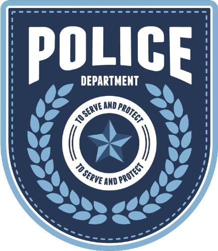 Amazon.com: Police Department Emblem Sign Car Bumper Sticker Decal 4" x ...