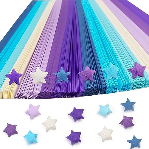 VEPEPE 3240 PCS Origami Star Paper Strips with 27 Colours, Double Sided ...
