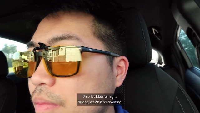 Watch Night Vision Blue light Blocking polarized sunglasses on Amazon Live