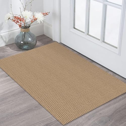 Amazon.com: Yancorp 2'x3' Small Area Rug Beige White Berber Rug Indoor ...