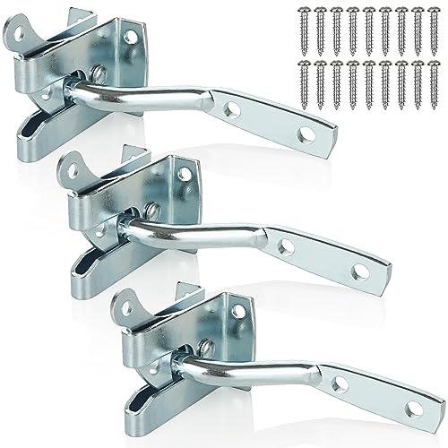 YAYODS 3PCS Auto Gate Latch Heavy Duty, Garden Gate Latch for Wooden ...