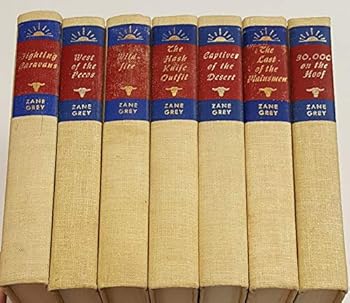 Set of 7 Zane Grey Hardcover Books Circa... book by Zane Grey